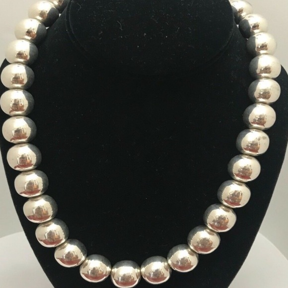 Jewelry | 925 Vintage Large Ball Choker Necklace | Poshmark